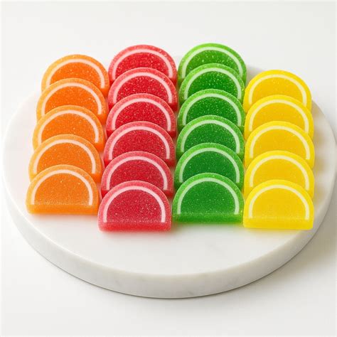 Slice Jelly Turkish Delight Colorful Chewy Candy Dubai Chocolate Bar
