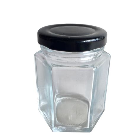 Bulk 12pc Packed 4oz110ml Hexagon Glass Jam Je Vicedeal