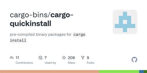 Github Cargo Binscargo Quickinstall Pre Compiled Binary Packages