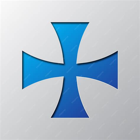 Premium Vector Choppers Cross Icon Carved From Paper Vector Illustration