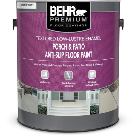 Behr Premium Textured Low Lustre Enamel Porch And Patio Anti Slip Floor