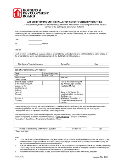 Air Conditioning Installation Report Fill Out Sign Online DocHub
