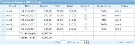 Asp Net Mvc How To Create Two Footer Rows In Jqgrid Stack Overflow