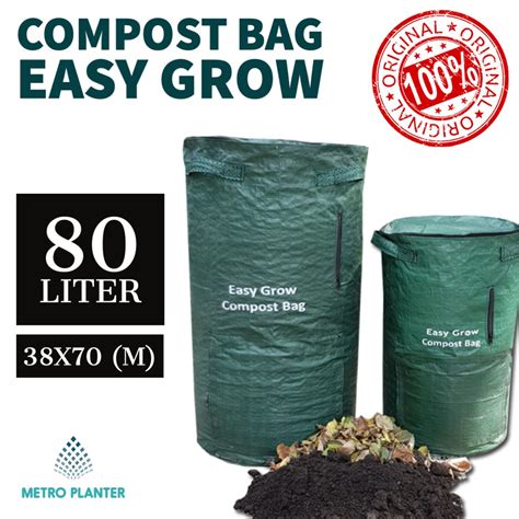 Jual Compost Bag Easy Grow 80 Liter M 38 X 70cm Tas Kantong Kompos