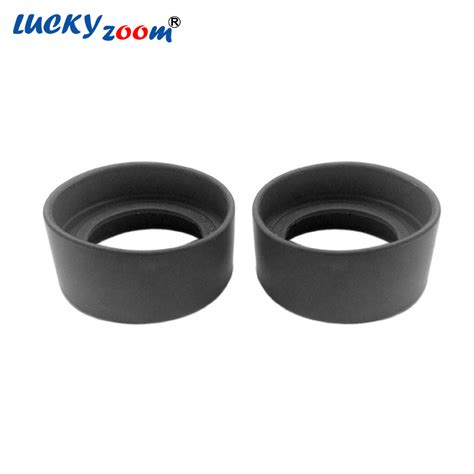 2pcs Black Stereo Microscope Rubber Eyepiece Cover Guards For Stereo