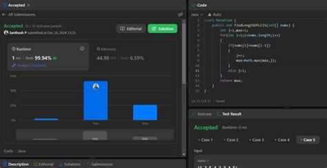 santhosh p on linkedin day47 leetcode arrays consistency