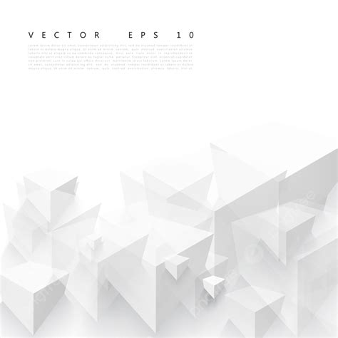 Vector White Abstract Perspective Background With Geometric Patt Wallpaper Background White