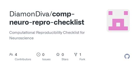 Github Diamondivacomp Neuro Repro Checklist Computational