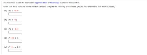 Solved You May Need To Use The Appropriate Appendix Table Or