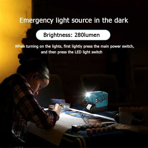 Portable Power 200w Inverter 120v220v Compatible For 18v Lithium