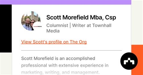Scott Morefield Mba Csp Columnist Writer At Townhall Media The Org