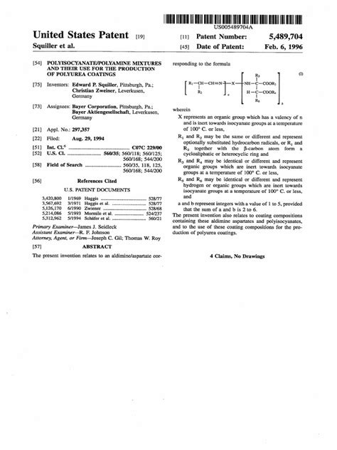 Polyaldimine And Polyisocyanate Pdf Polyurethane Amine