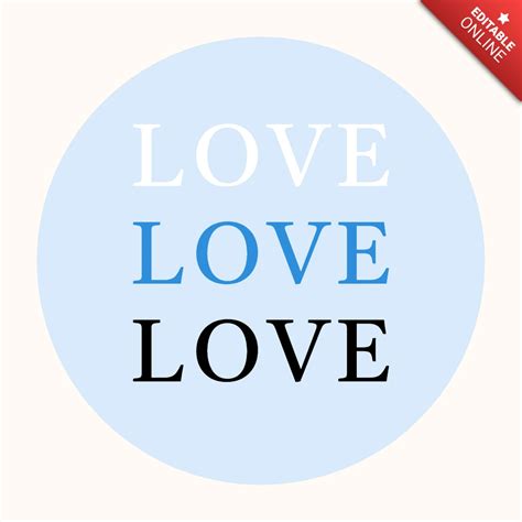 Love Minimalist Instagram Story Highlight Cover Design Template Free