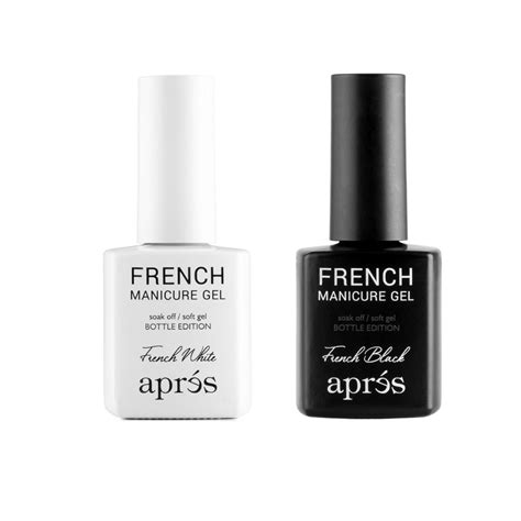 Apres Gel Duo French Manicure Black And White Jessica Nail And Beauty Supply