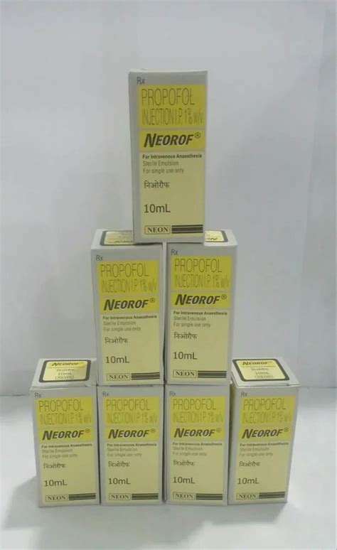Neorof Propofol Injection 10ml At ₹ 67 Vial In Nagpur Id 2852744766848