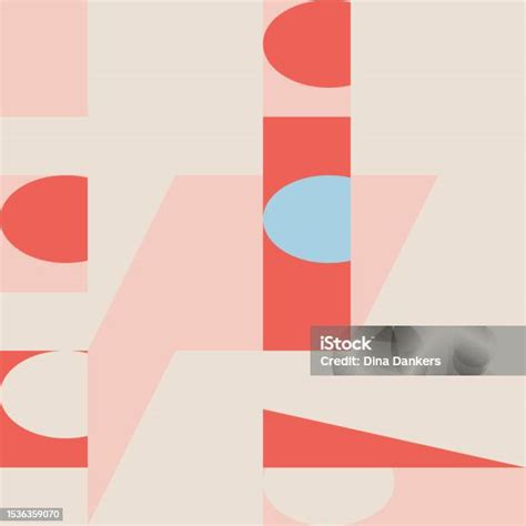 추상적인 기하학적 벡터 이음새가 없는 패턴 단순한 모양의 현대적인 배경입니다 원 사각형 직사각형 파스텔 색상의 삼각형 0명에