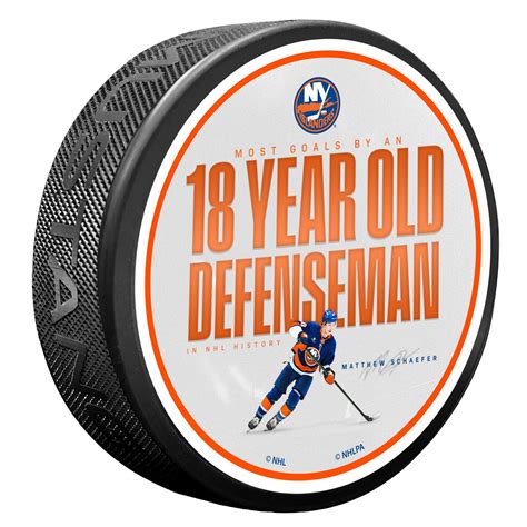 48 Schaefer Milestone Puck Most Goals For 18 Year Old Defenseman