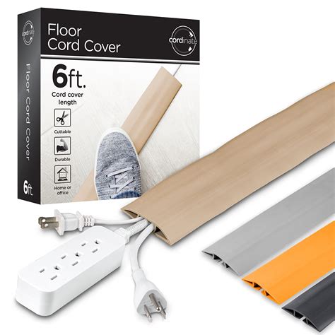 Cordinate 6ft Floor Cord Cover Cable Protector Hide