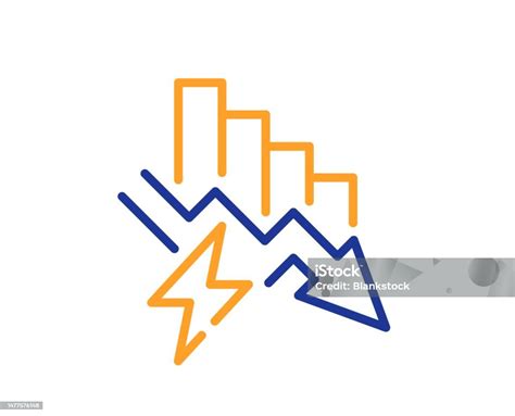 Ilustración De Icono De Línea De Ahorro De Electricidad Signo De