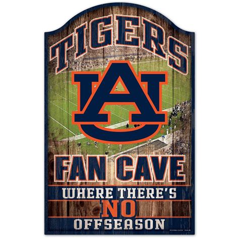Fan Cave Wood Sign Auburn Tigers Ramsons Imports