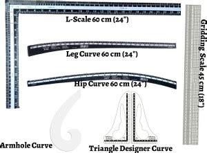 Upyukat Tailoring Scales Curves Fashion Designing Scale Premium Quality Hard Plastic Scale