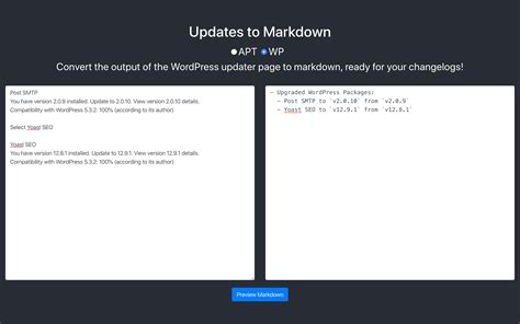 GitHub Vlasscontreras Updates To Markdown Convert The Updates Of Linux APT And WordPress To