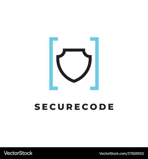 Code Security Logo Design Royalty Free Vector Image