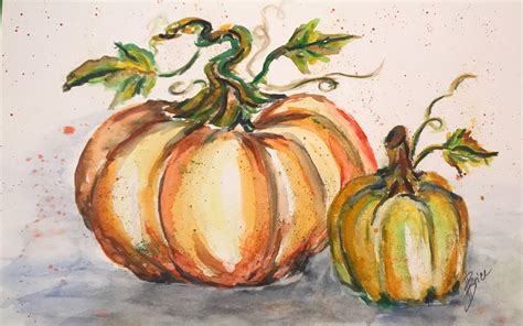 Watercolor Pumpkin Wallpapers Top Free Watercolor Pumpkin Backgrounds