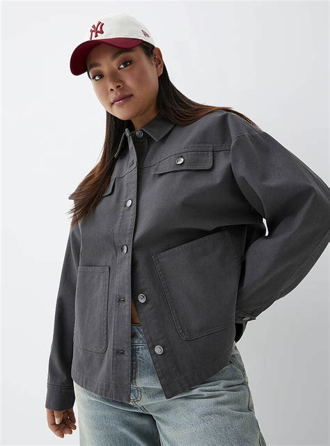 Patch Pockets Neutral Jean Jacket Twik Womens Jackets And Vests Fall Winter 2019 Simons