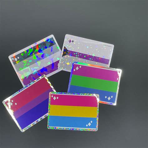Asexual Flag Sticker Holographic Pride Sticker Etsy