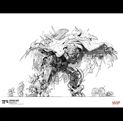 Transformers The Last Knight Concept Art Canopy Drift Mohawk And