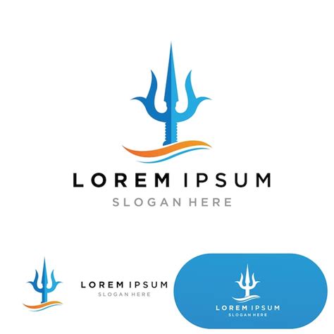 Premium Vector Trident Logo Template Vector Icon