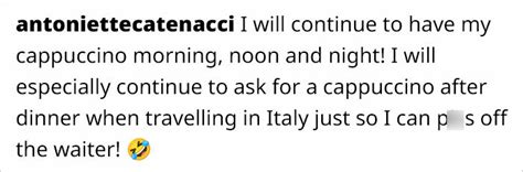 This Italian Woman Expressively Explains Why Its Inappropriate To Have A Cappuccino After Lunch