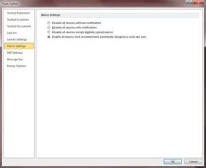 Instant Ways To Remove Microsoft Access Security Warnings