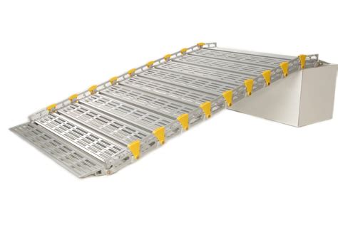 48 wide modular ramp system with straight end handrails