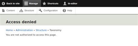 unable to reset to alphabetical without administer content permission