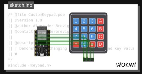 Teclado Wokwi Esp32 Stm32 Arduino Simulator