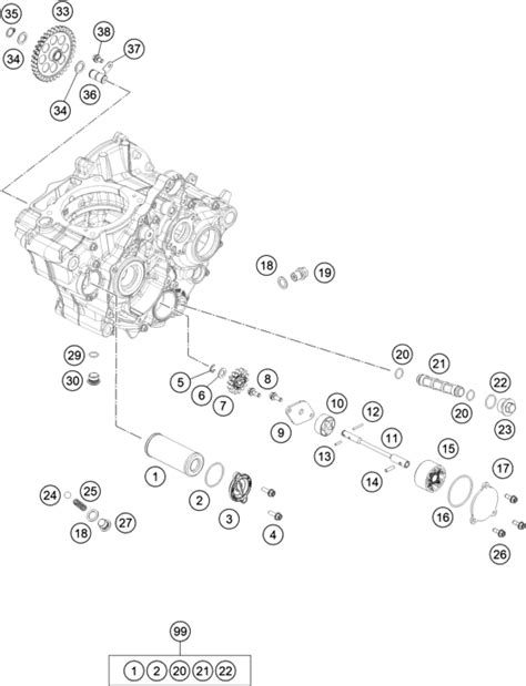 Ktm Newcastle Ec 250f Ikd 2024 Lubricating System