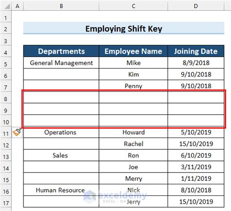 How To Insert Row In Excel Methods ExcelDemy