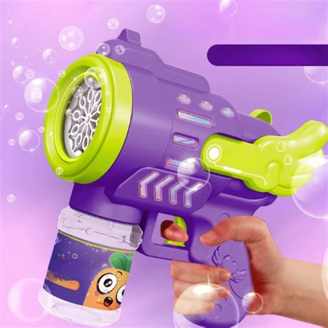 1pc Multicolor Available Electric Automatic Bubble Gun Toy Bubble Maker For Outdoor Sports