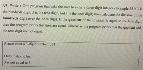Solved Q1 Write A Ch Program That Asks The User To Enter A
