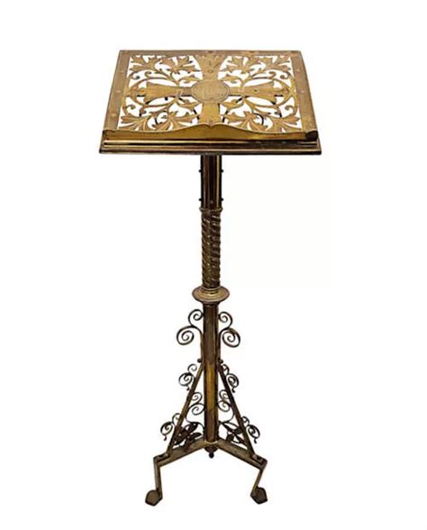A Very Rare 19th Century Brass Church Lectern In Lecterns And Pulpits