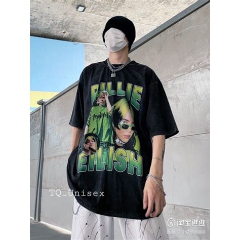 Áo Thun Billie Eilish Màu Wash Loang Form Rộng Unisex Nam Nữ Mã 001