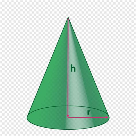 Cono Superficie Triangolo Volume Piramide Cono Angolo La Zona Png