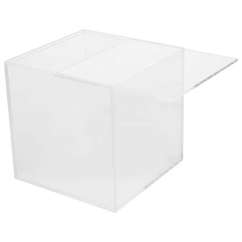 Ounona Doll Display Case Collectible Action Figure Cube Display Case With Sliding Cover