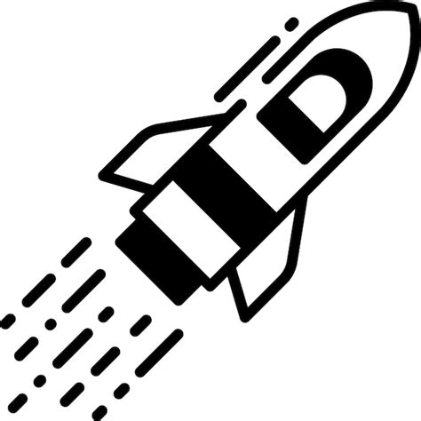 Premium Vector Rocket Glyph And Line Vector Illustration