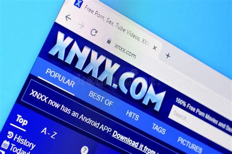 Homepage Of Xnxx Website On The Display Of Pc Url Editorial