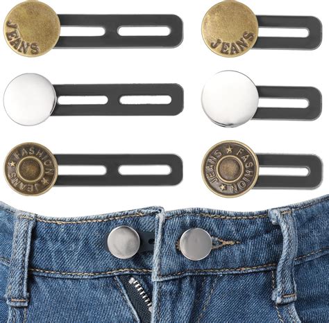 Amazon.com: Mabor Pants Button Extender 12Pcs Waist Extenders for Pants for Women Men Jeans ...