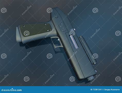 Pistol M1 Laser Pointer Stock Illustration Illustration Of Computer 72381241