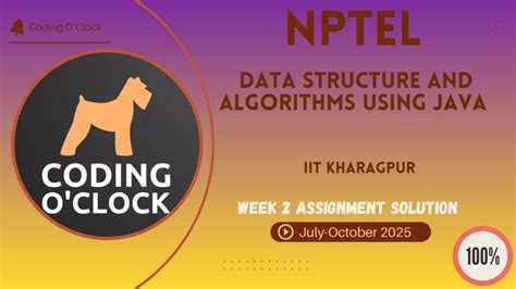 Nptel Data Structure And Algorithms Using Java Week 2 Quiz Solution